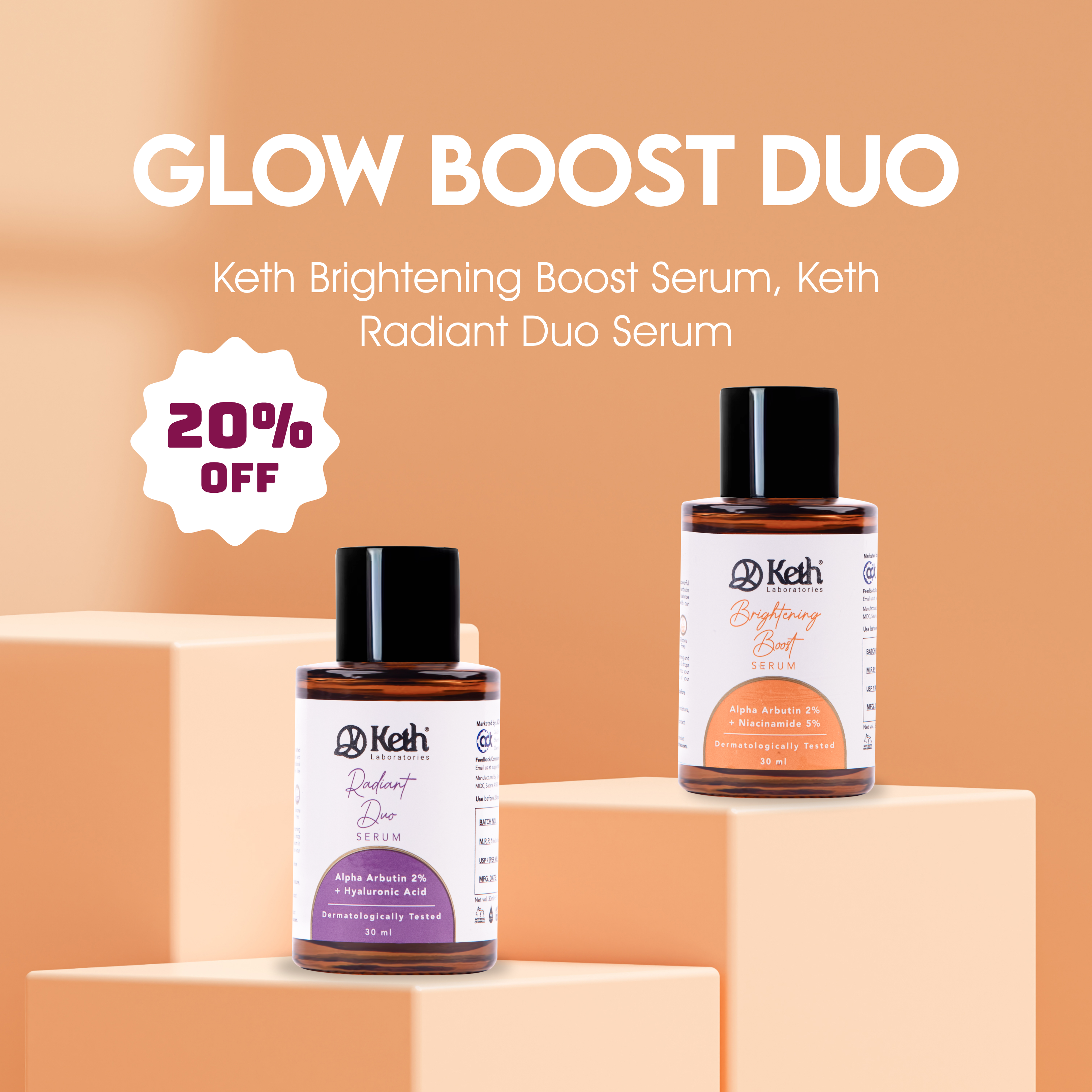 Glow Boost Duo | Keth Brightening Boost & Radiant Duo Serums – 20% Off ...