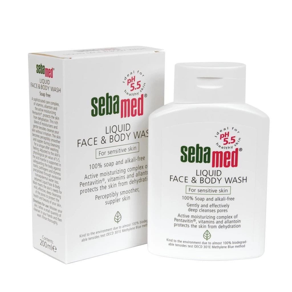 Sebamed Liquid Face & Body Wash – Gentle Cleanser for Sensitive Skin ...